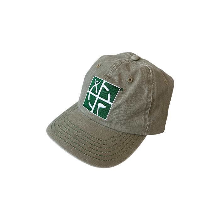 Geocaching Logo Patch Cap- Khaki – Space Coast Geo Store